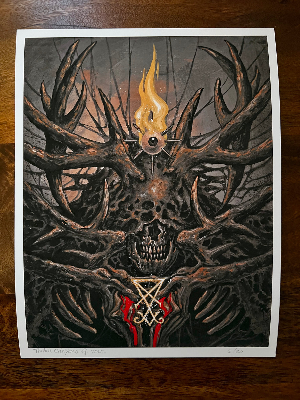 Timbul Cahyono - Lucifer I - Signed Print – Heavy Music Artwork